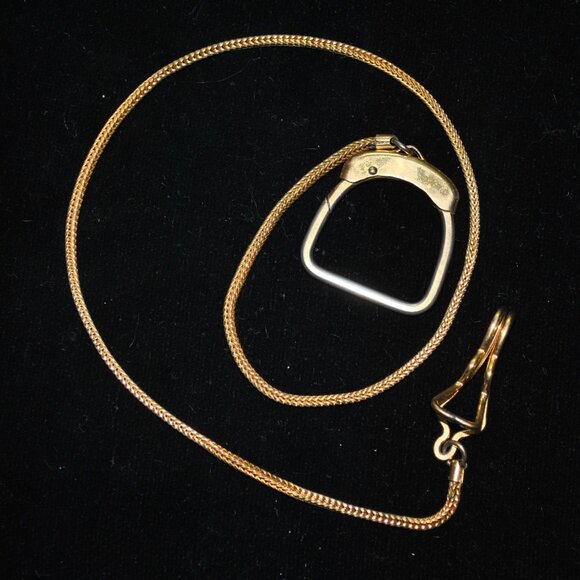 SWANK | Accessories | Vintage Swank Snake Chain Pocket Watch Chain With ...